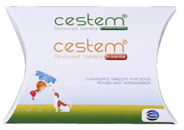 Cestem Worming Flavoured Tablets for Dogs – Large & Small/Medium ...